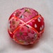 2.5 Inch Diameter Japanese Kimekomi Ball (quilted Ornamental Ball ...