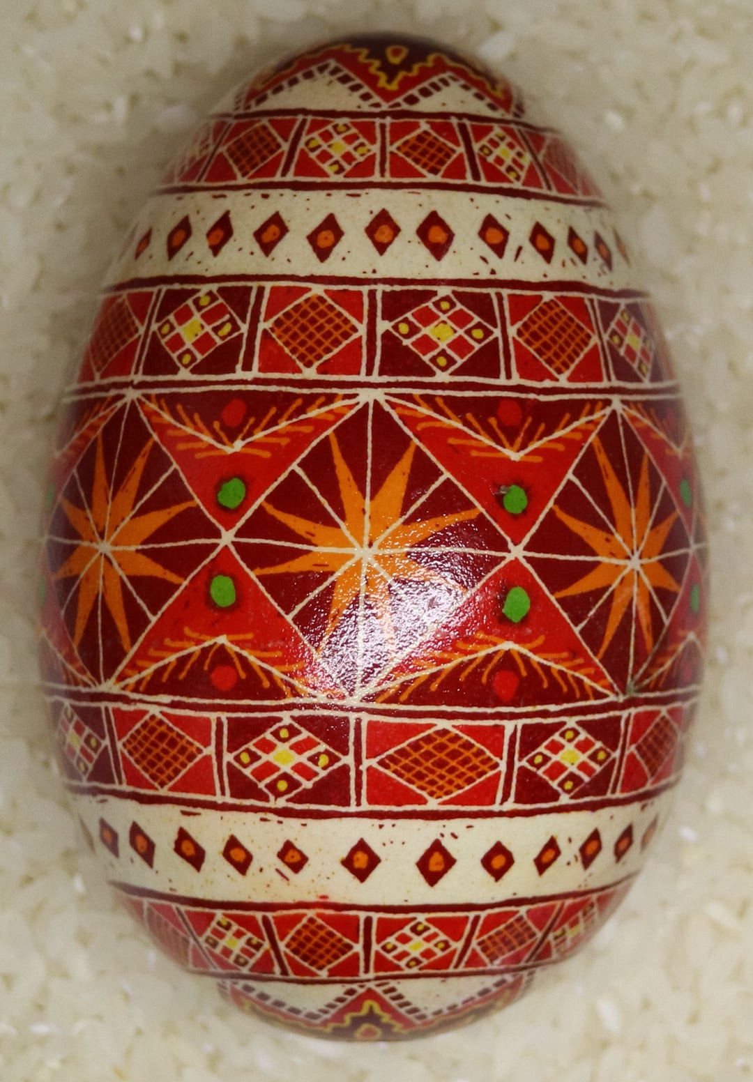 Goose Egg Pysanky ukrainian Easter Batik Dye Decorated Egg Pysanka CSG2 ...