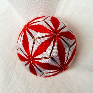 2.5 Inch Diameter Japanese Temari Ball (embroidered Ornamental Ball ...
