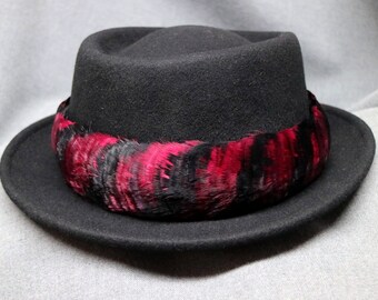 Hawaiian Feather Lei Hat Band Humu Papa Lei Hulu Diagonal | Etsy