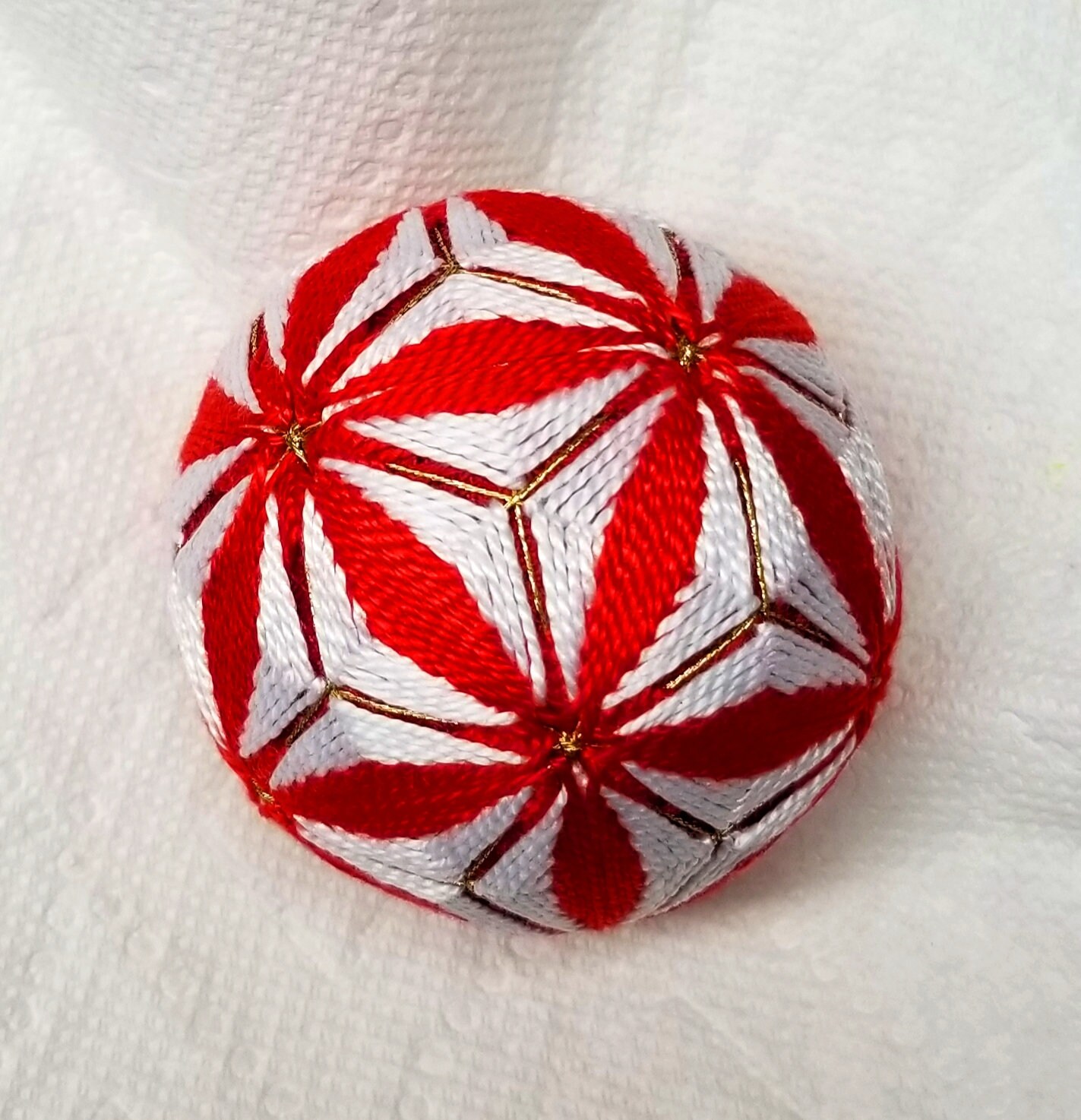 2.5 Inch Diameter Japanese Temari Ball (embroidered Ornamental Ball ...
