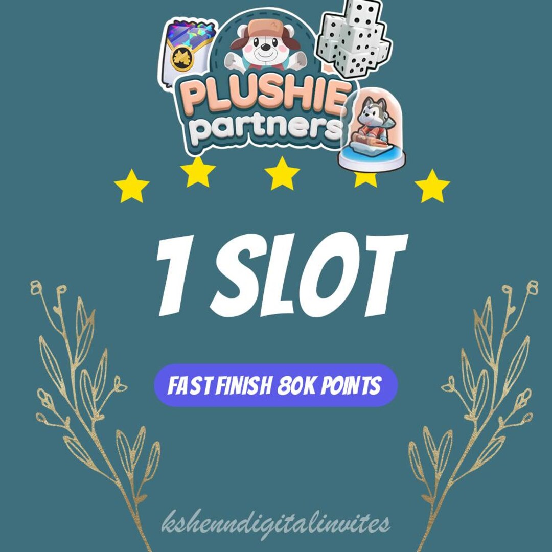 Plushie Partners Event, Full Carry Service, 1 Slot. Fast Finish - Etsy