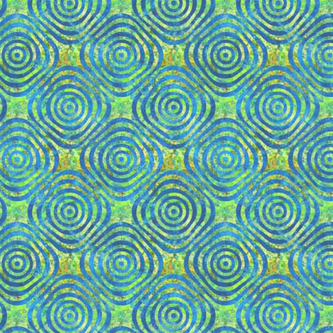 Geometric Swirls in Vibrant Greens and Yellows to Add Color and Motion ...