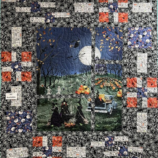 Halloween Quilt Kit - Etsy