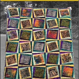 Tilt Quilt Pattern, Gives a Wonky Look for a Fun Quilt. Add Borders or ...