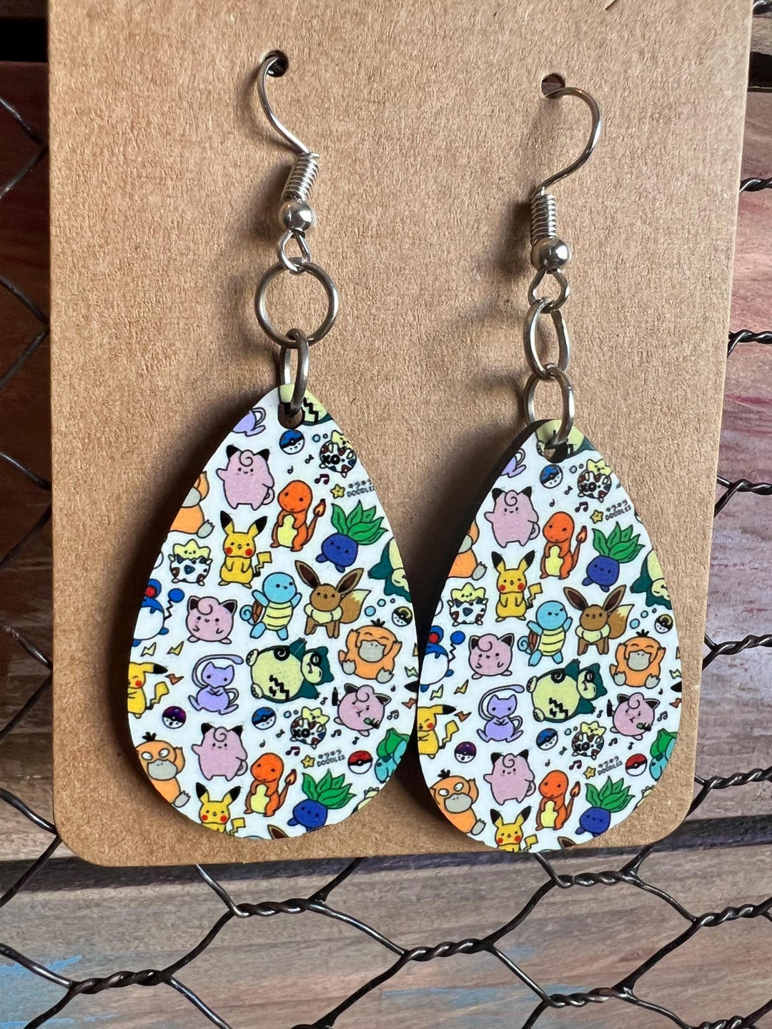 Pokemon Inspired Earrings, Pokemon Jewelry, Pokemon Lover, Pokemon Gift ...