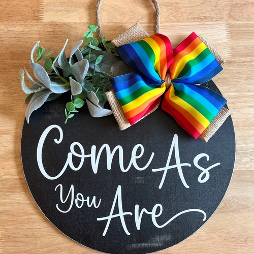 LGBT Welcome Sign Pride Door Sign LGBTQ Decor LGBTQIA - Etsy