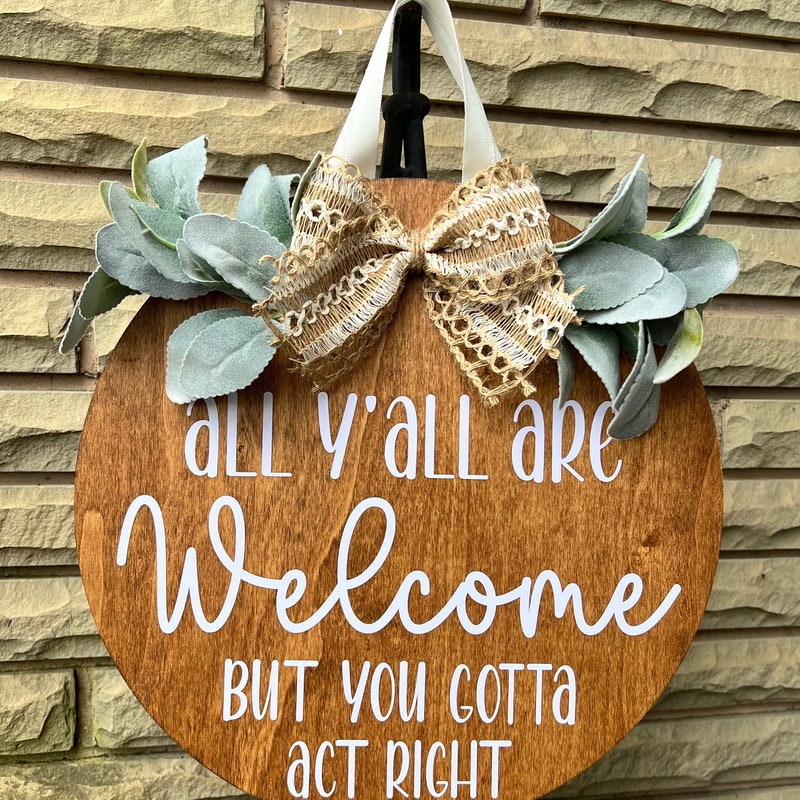 Funny Welcome Sign - Etsy