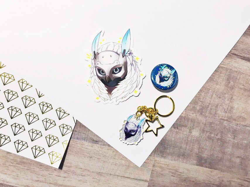 Overwatch Keychain Snow Owl Ana Acrylic Charm or Keychain - Etsy