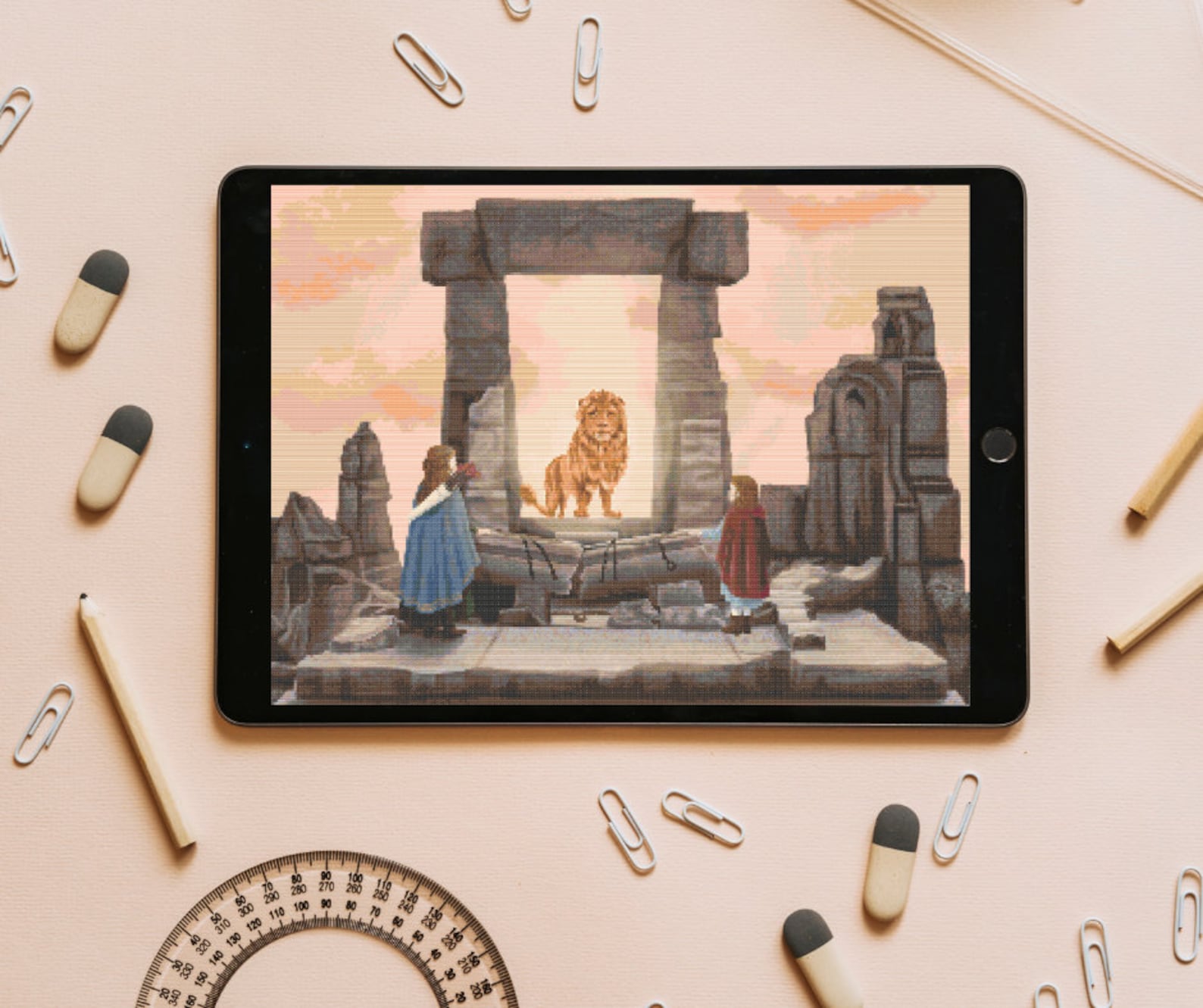 Aslan Returns Cross Stitch Pattern | Etsy