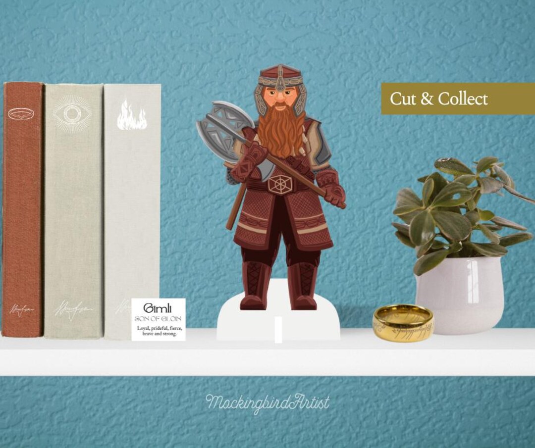 Gimli Papercraft: Lord of the Rings Inspired Dwarf Warrior (printable ...