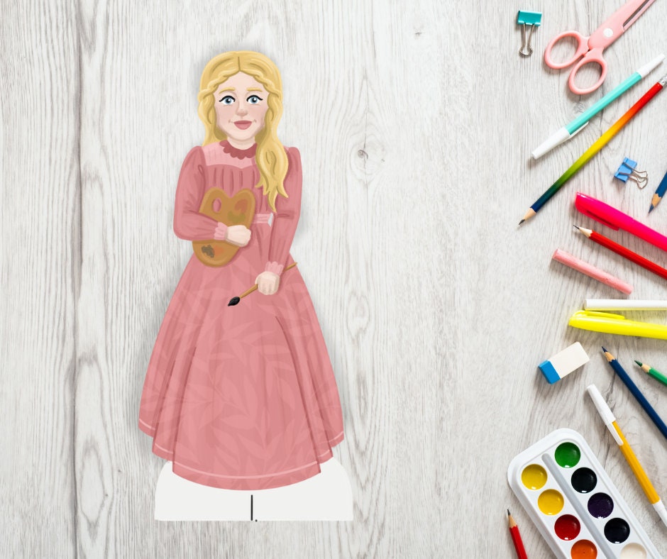 Amy March Paper Doll: Little Women DIY Craft (digital Download) - Etsy