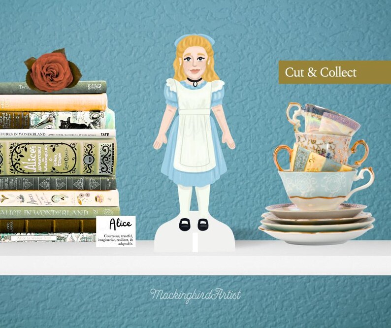 Alice in Wonderland Paperpal™: Printable Storybook Craft (PDF Download ...