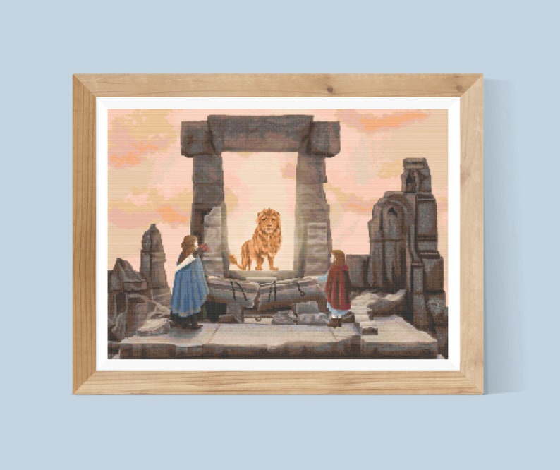 Aslan Returns Cross Stitch Pattern | Etsy