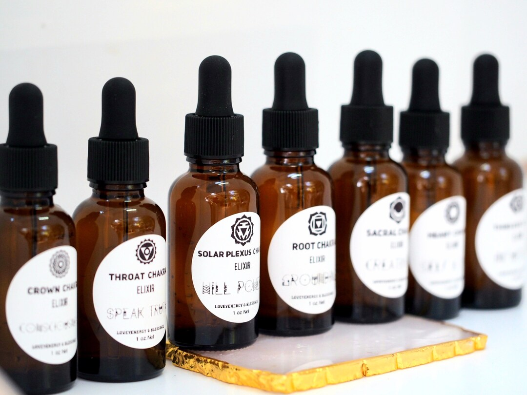 Chakra Balancing Elixir Kit Vibrational Medicine Elixirs Frequency ...