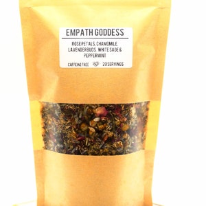 EMPATH GODDESS Tea Blend Relaxing & Cleansing Loose Leaf - Etsy