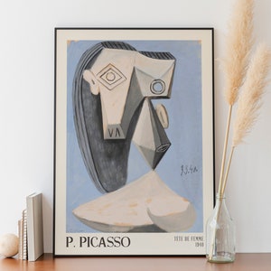50 Picasso Exhibition Wall Art Prints, Abstract Vintage Minimalist Gift ...