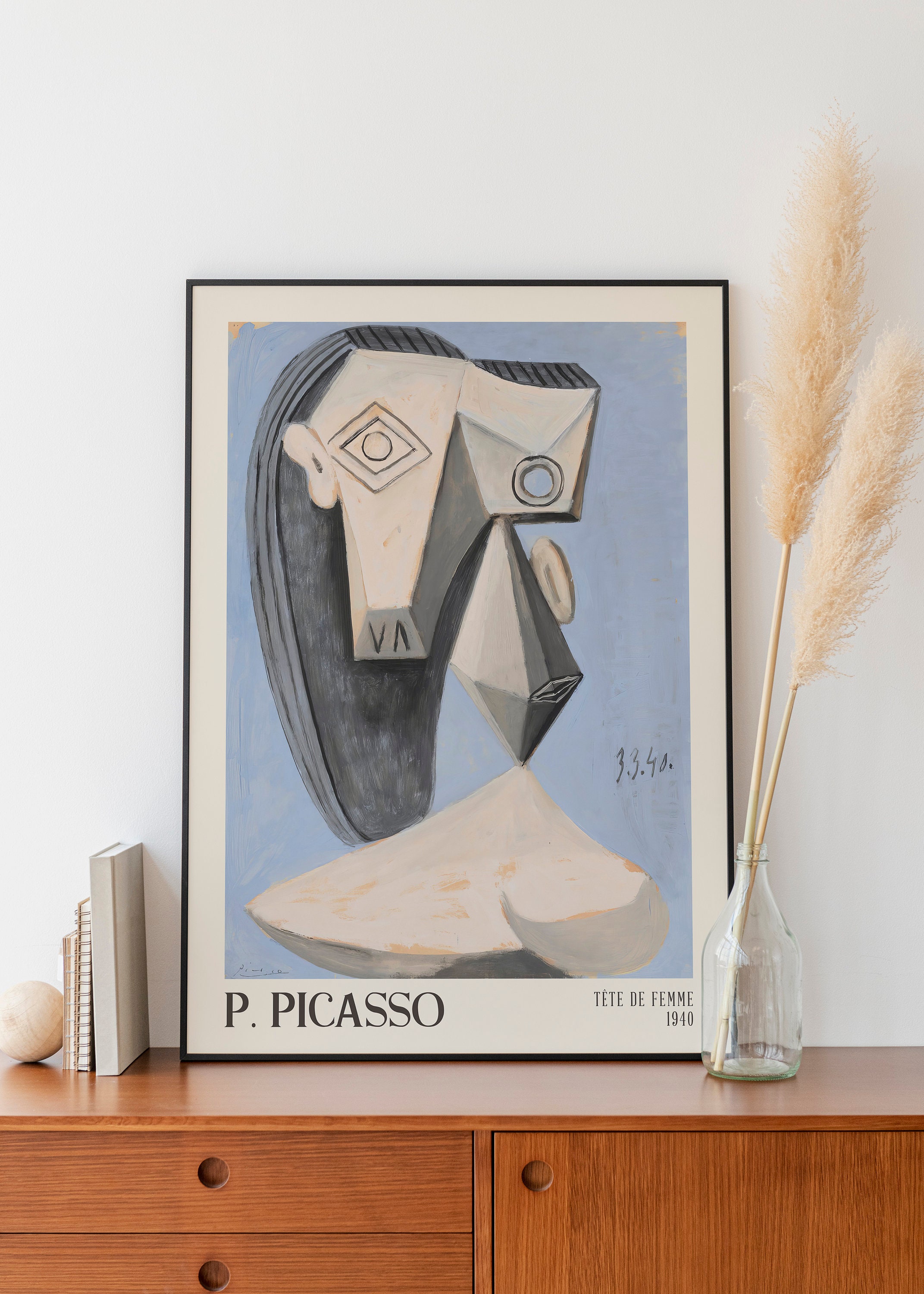 50 Picasso Exhibition Wall Art Prints, Abstract Vintage Minimalist Gift ...