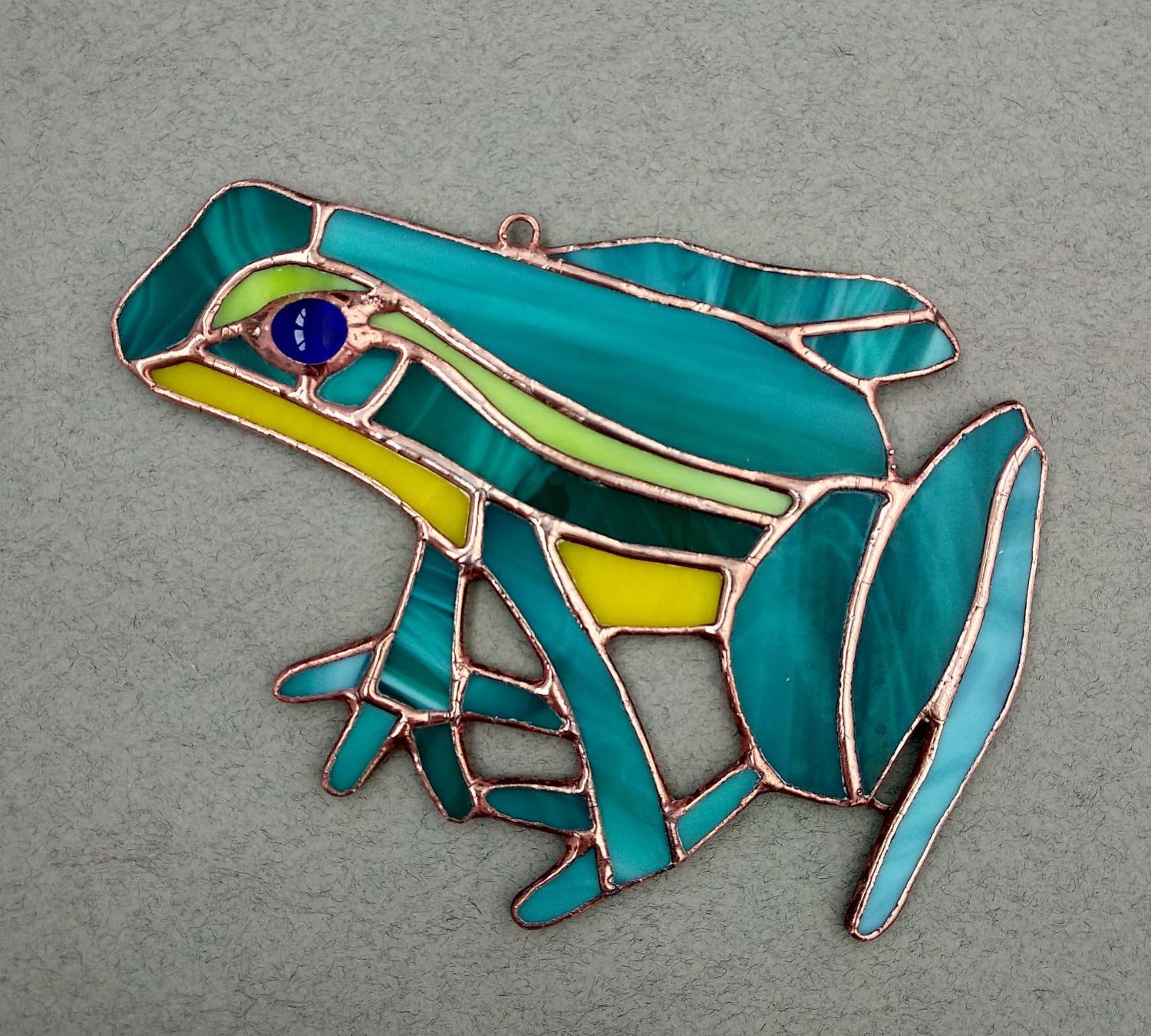 Stained Glass Suncatcher Frog Glass Ornament Window Hanging - Etsy