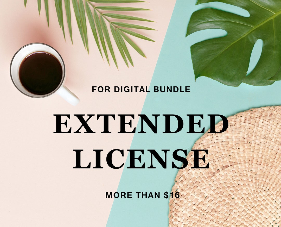 Extended License for Digital Bundle. - Etsy