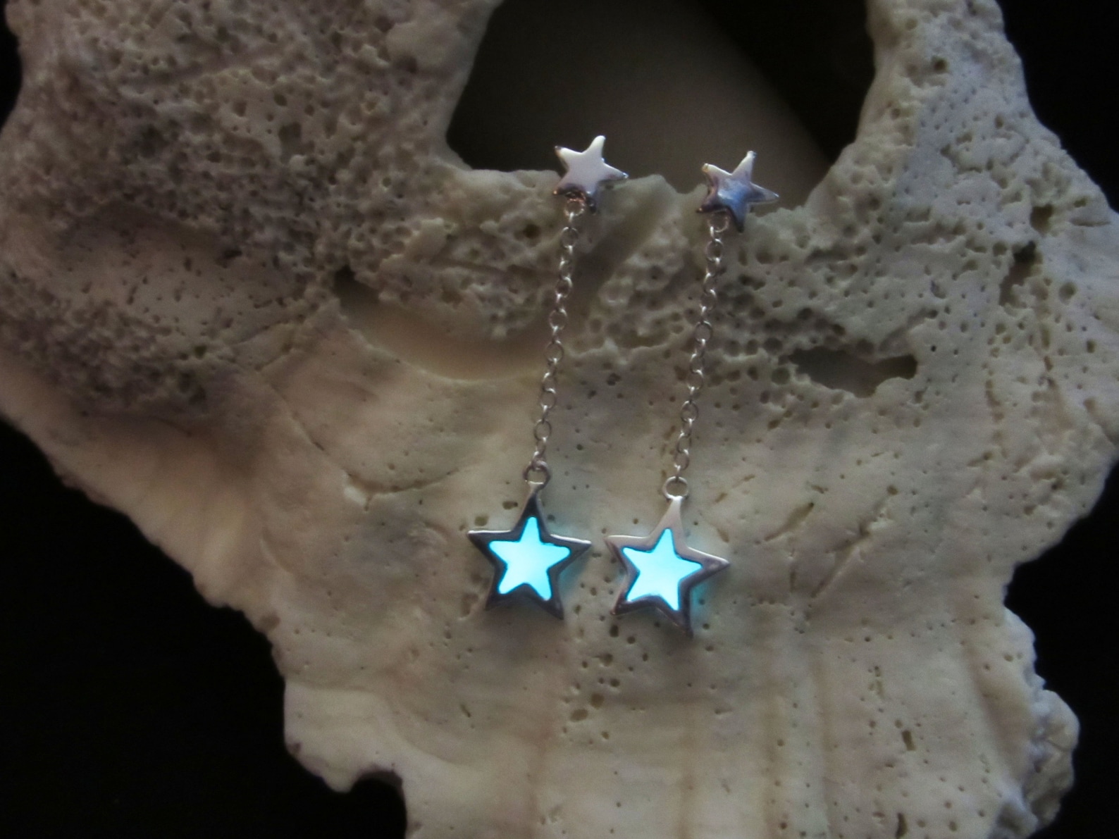 Star Earrings Glow in the Dark - Etsy