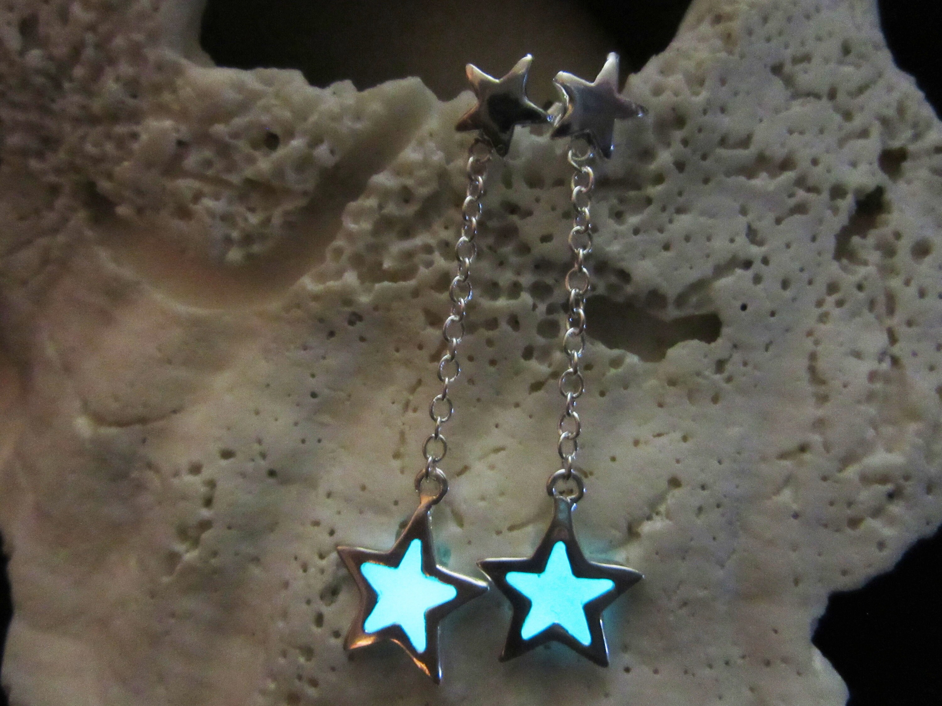 Star Earrings Glow in the Dark - Etsy