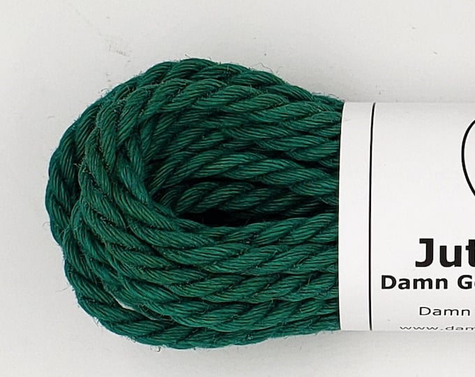 Jute Bondage Rope Emerald Green Shibari Rope Mature 6mm - Etsy
