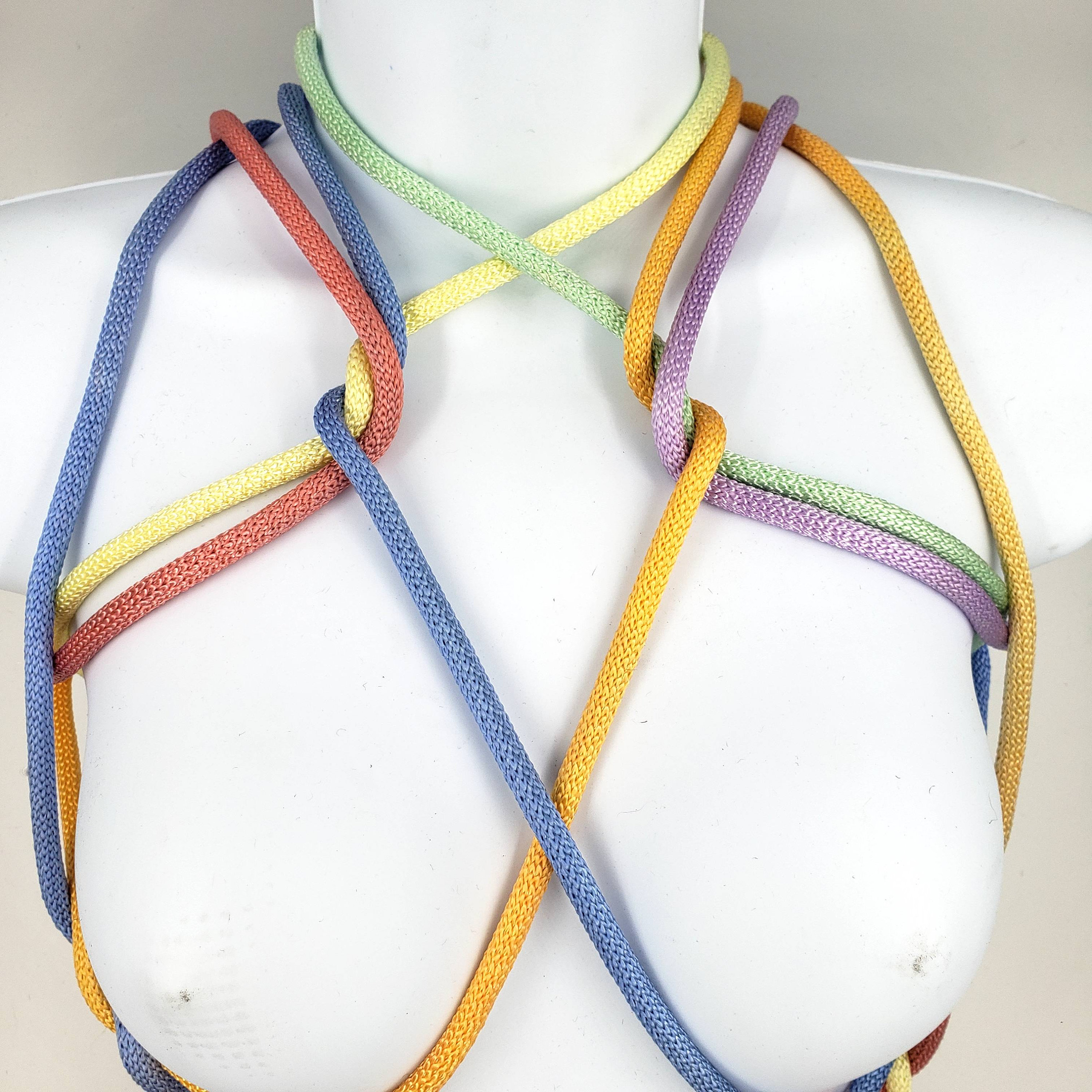 Nylon Bondage Cuerda PASTEL Arco Iris Shibari Cuerda Sintética | Etsy