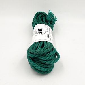 Jute Bondage Rope Emerald Green Shibari Rope Mature 6mm - Etsy