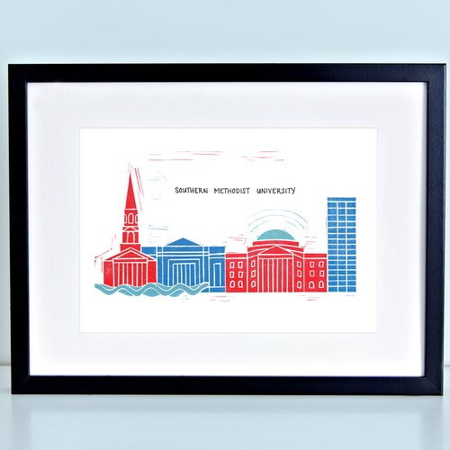 Southern Methodist University SMU Campus Landmarks Styrofoam - Etsy