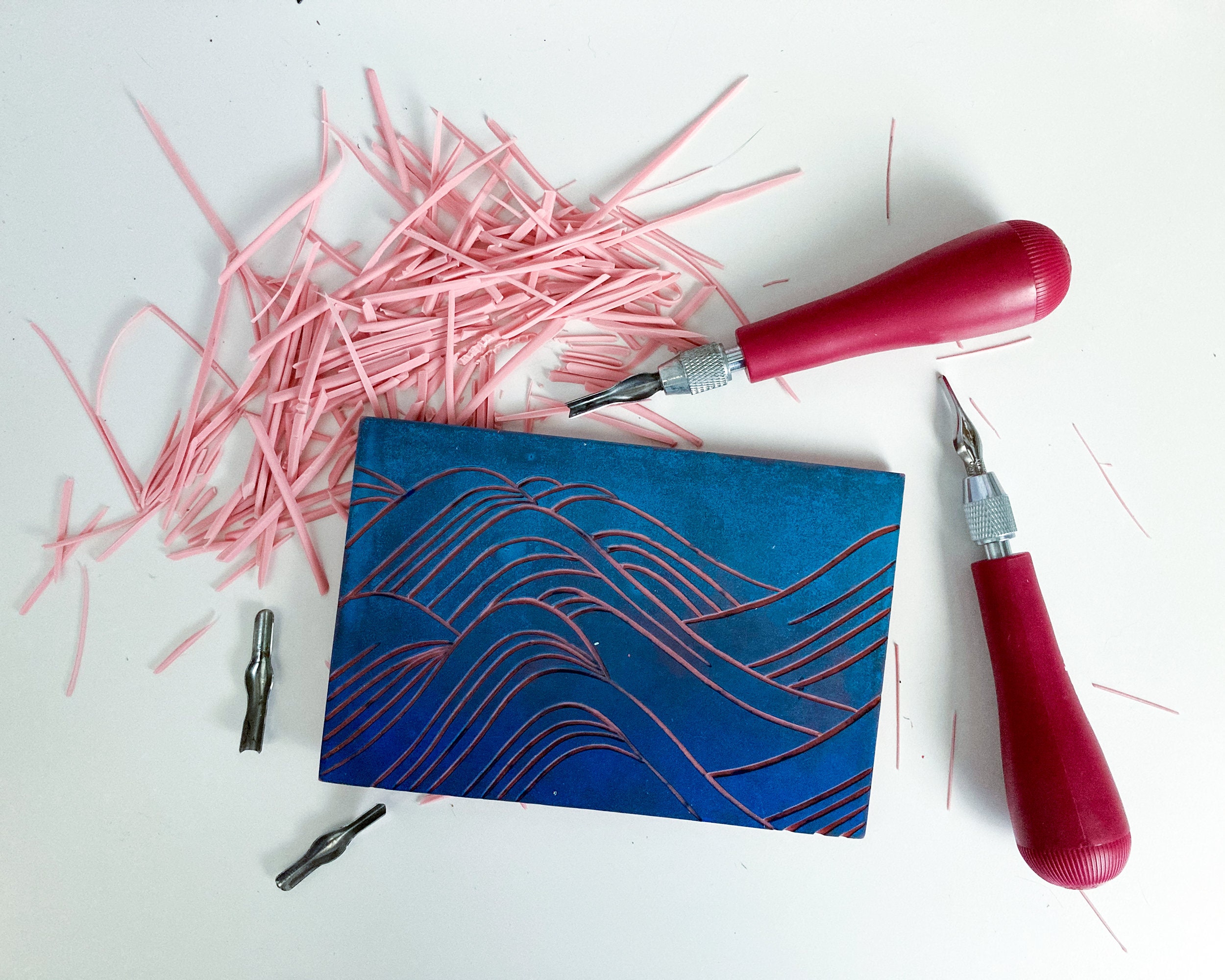 Japanese Waves Original Block Print Water Pattern - Etsy