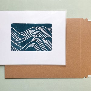 Japanese Waves Block Print - Etsy