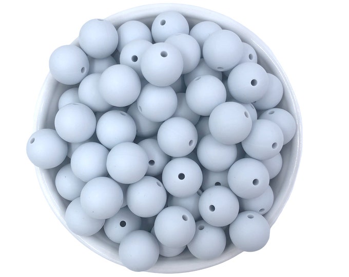 Silicone Beads, 12 Mm Wedgewood Silicone Beads 10-1,000 aka Medium Blue ...