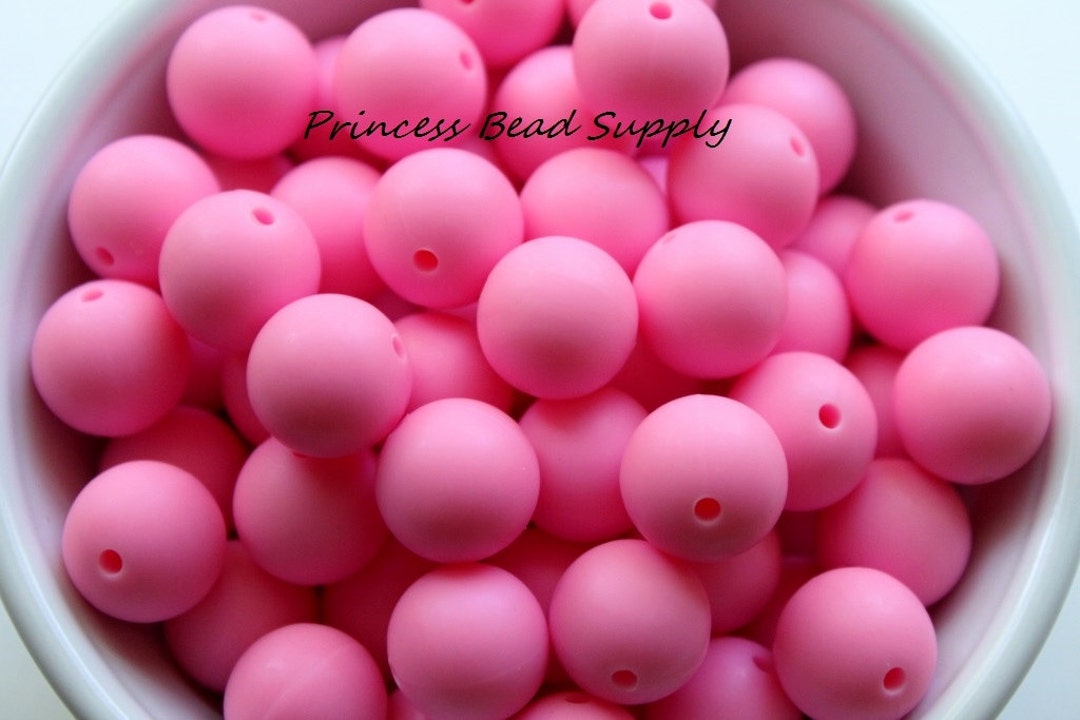 15mm Pink Silicone Beads, Silicone Beads, Silicone Beads Wholesale - Etsy