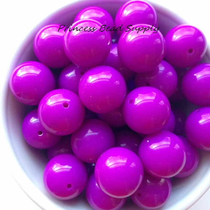 Big Purple Beads - Etsy