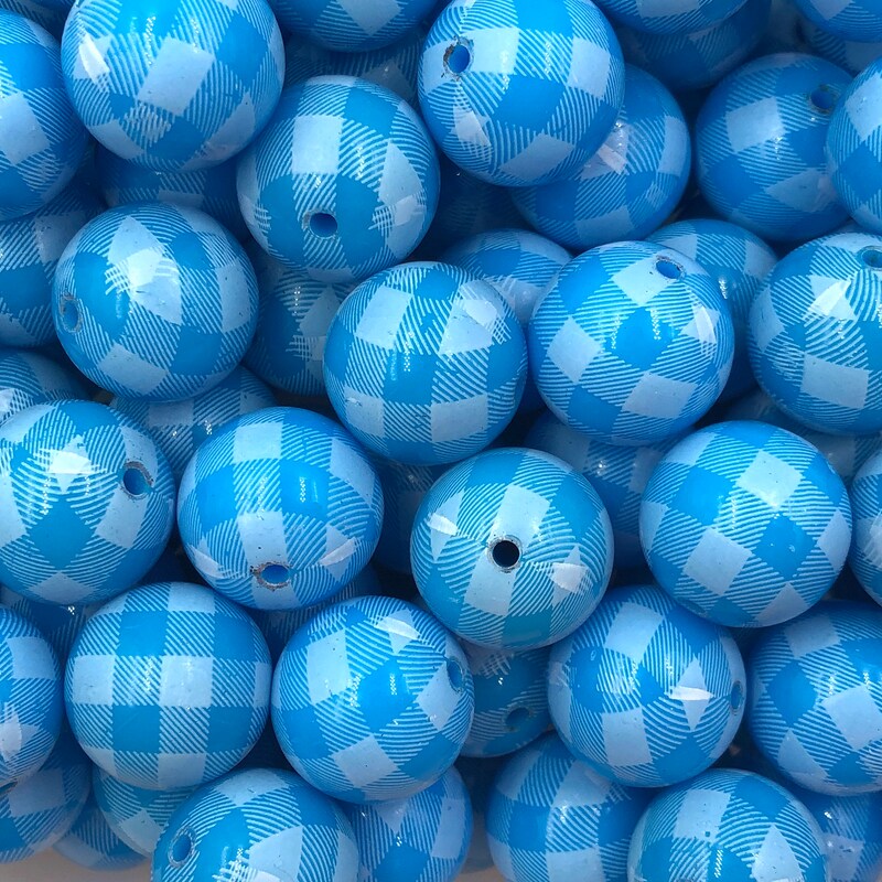 Buffalo Check Beads - Etsy