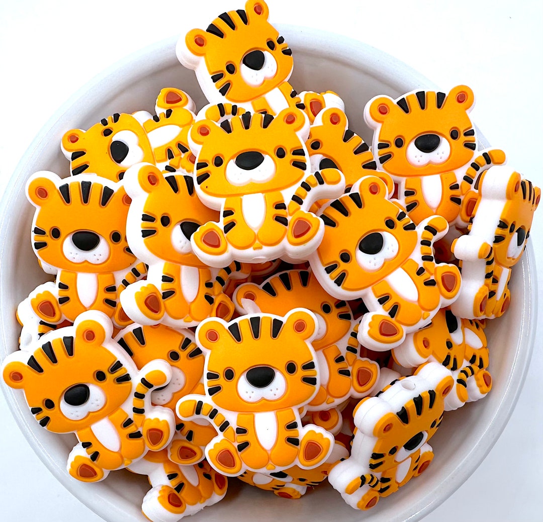 Tiger Silicone Focal Beads - Etsy