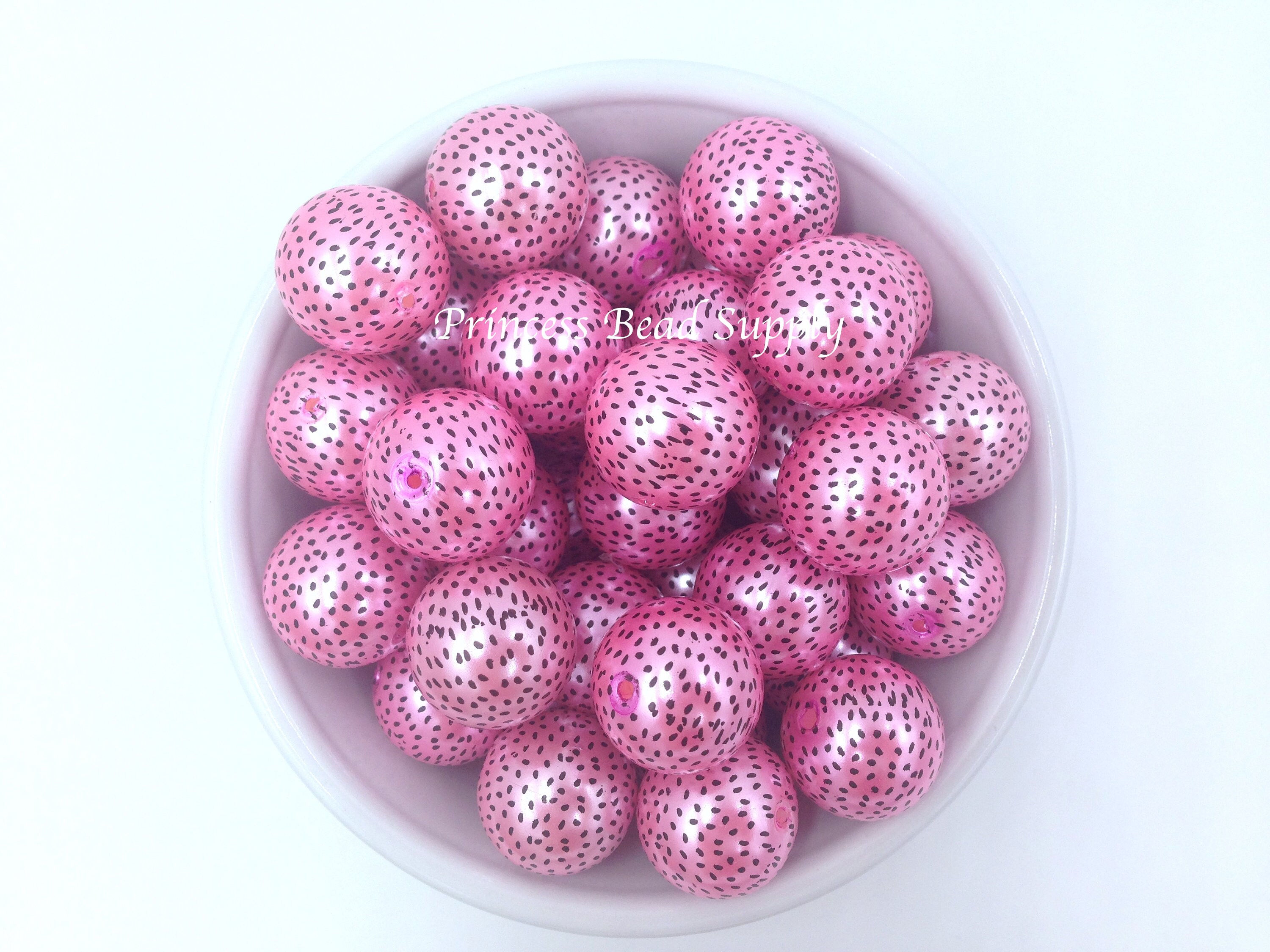 20mm Pink Watermelon Seed Pearl Chunky Beads Watermelon | Etsy