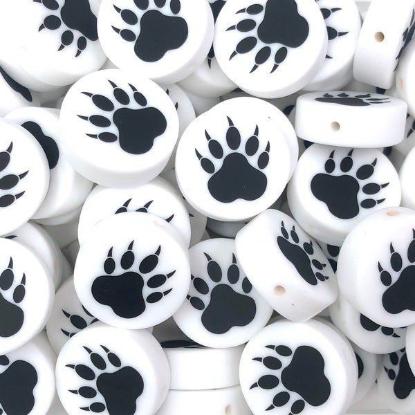 Bear Paw Silicone Bead - Etsy