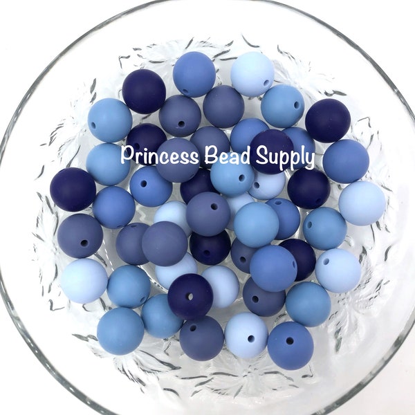 Shades of Blue Beads - Etsy