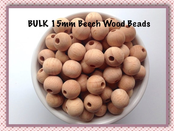 Buy BULK 16mm Natural BEECH Wood Round Beads Beech Wooden Beads Natural Unfinished Wood Beads Natural Wooden Beads Online in India Etsy