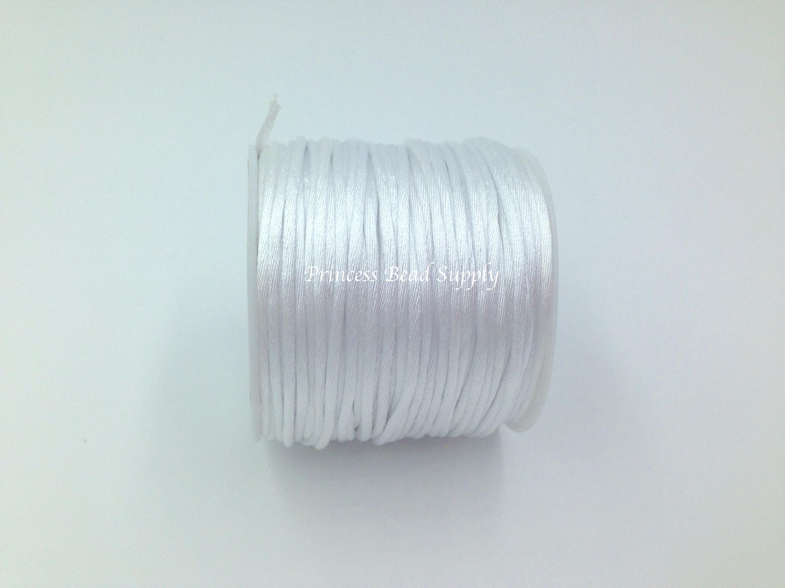 50 Yards of 1.5mm White Satin Nylon Cord NEW MEGA ROLL 50 | Etsy
