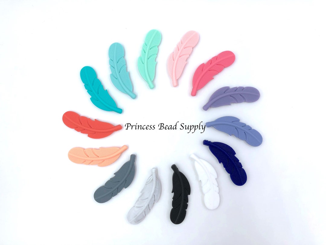 Silicone Feather Beads, Silicone Feathers - Etsy