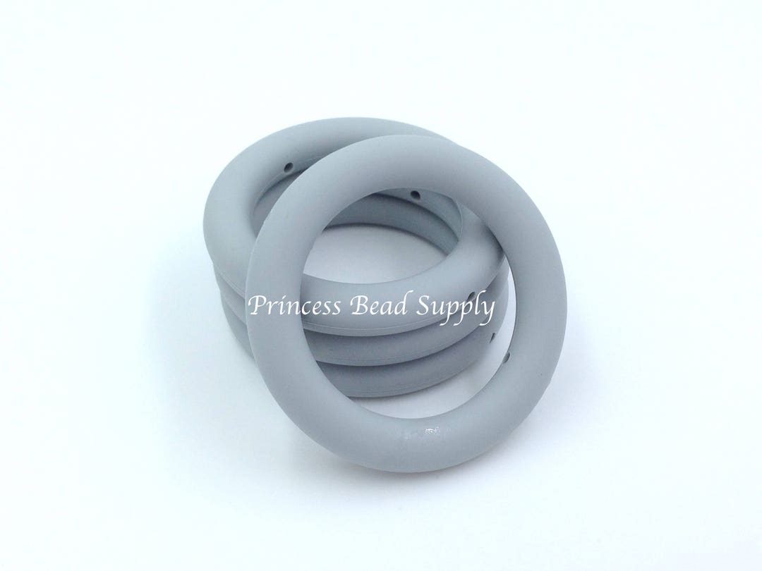 65mm Light Gray Silicone Ring With Holes, 65mm Round Circle Silicone ...