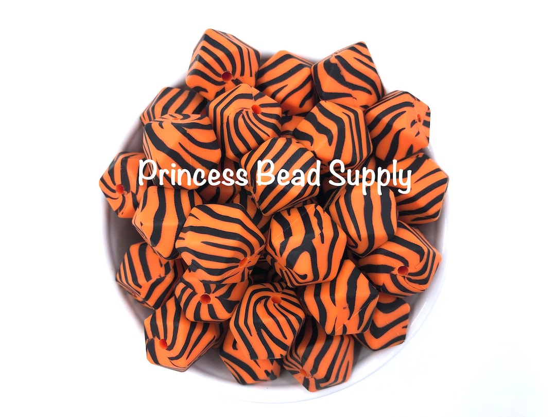 17mm Tiger Hexagon Silicone Beads - Etsy