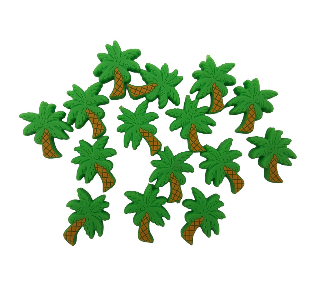 Palm Tree Silicone Focal Beads, Palm Tree Shaped Silicone Beads ...