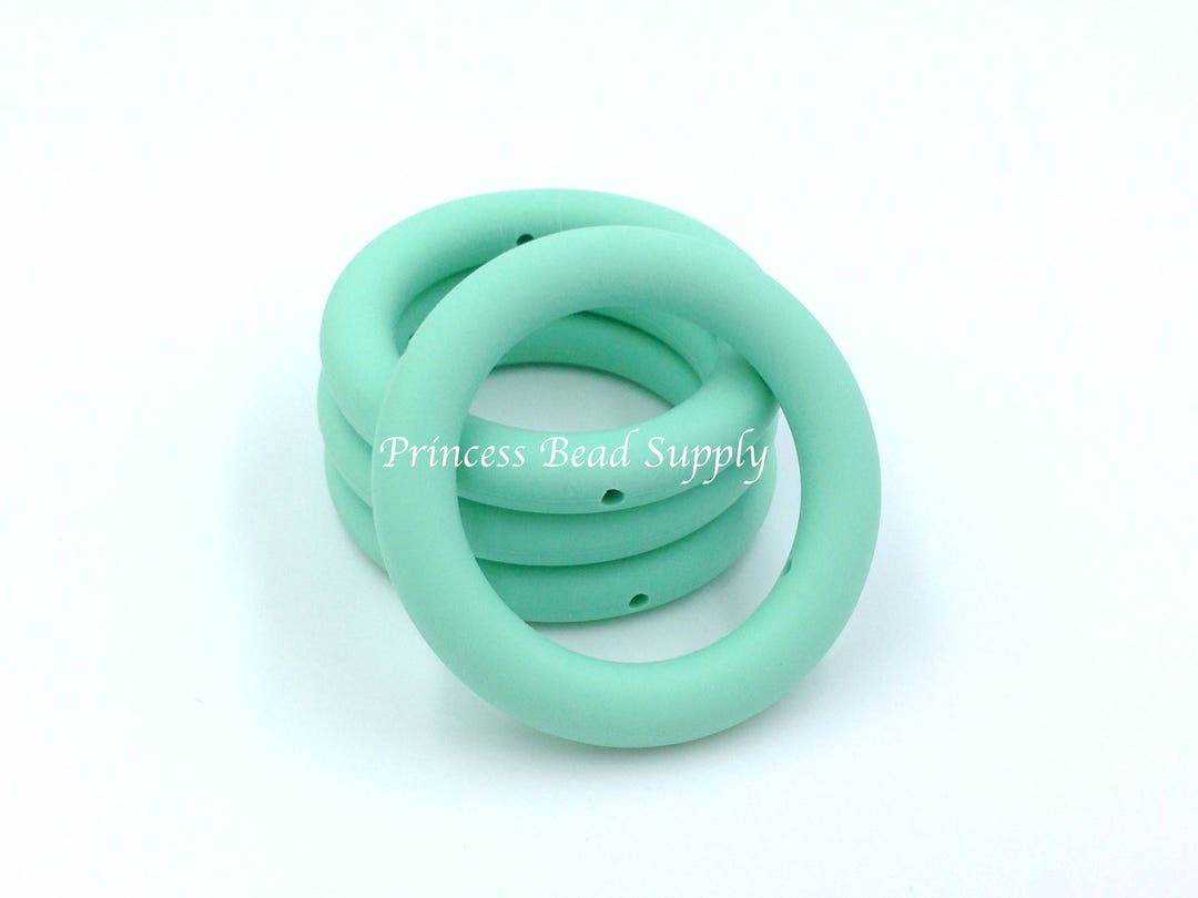 65mm Mint Silicone Ring With Holes, 65mm Round Circle Silicone Donut ...