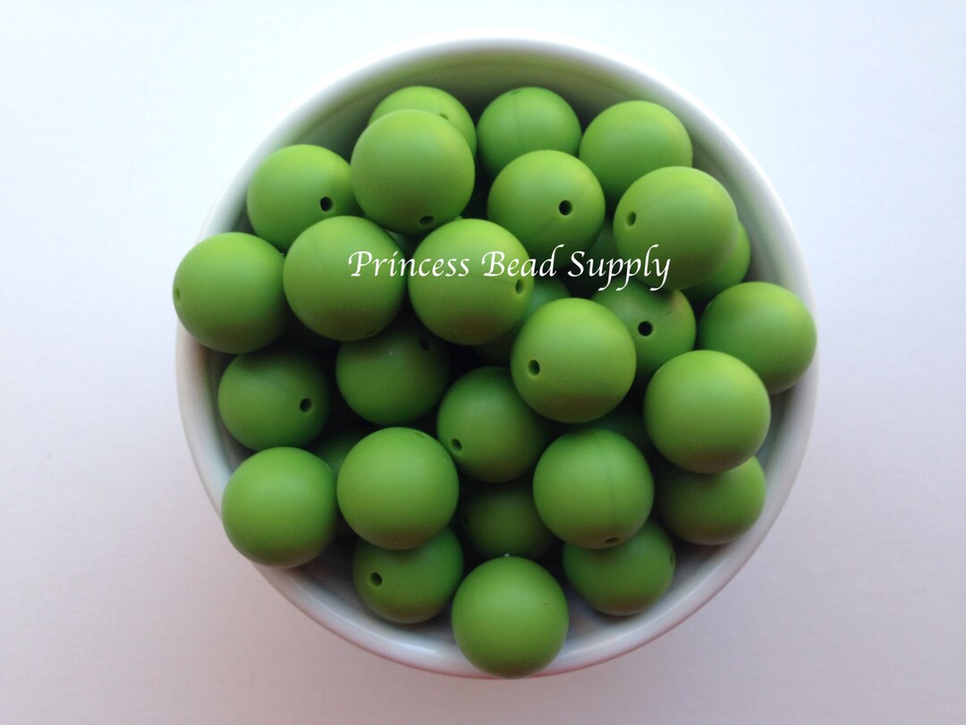 19mm Olive Green Silicone Beads - Etsy