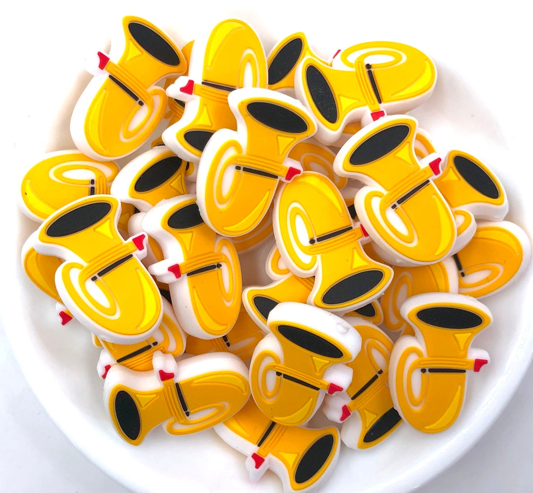 Tuba Silicone Focal Beads, Tuba Shaped Silicone Beads, Band Instrument ...