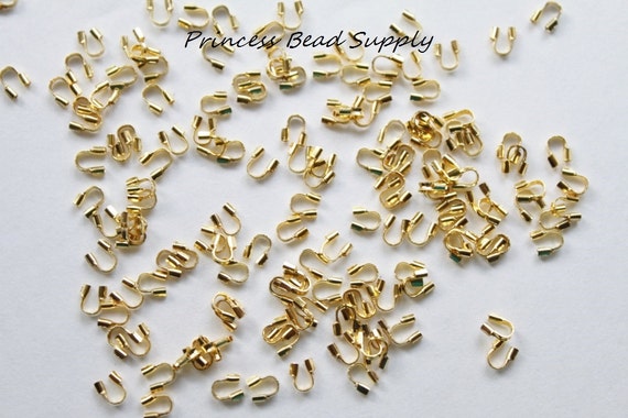 50 4mm Gold Wire Guards | Etsy